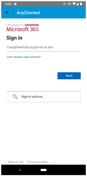 VPN Installation Instructions for Android - University of Houston