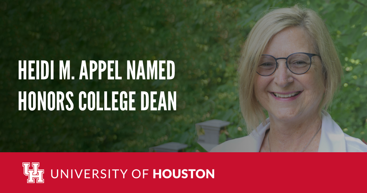 Researcher, Higher Education Leader Heidi M. Appel Named UH Honors ...