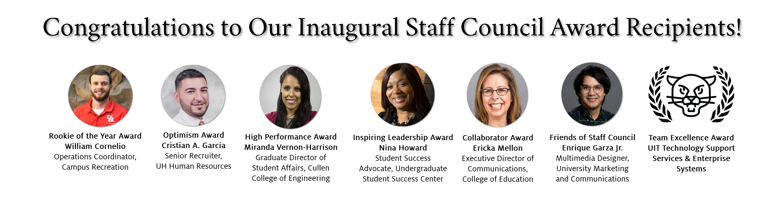 Staff Council Awards - University of Houston